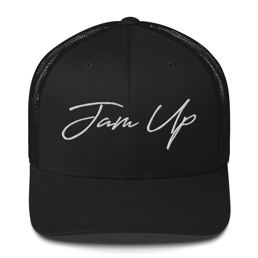 Jam Up Script Trucker Cap – JamUpApparel